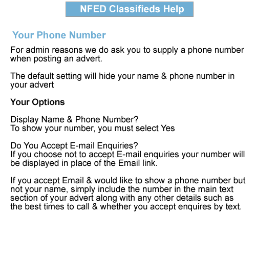 NFED Equestrian & Country Classifieds